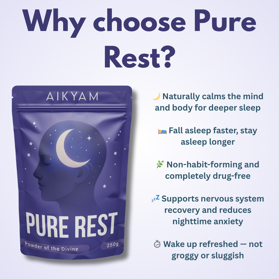 Aikyam Pure Rest | 250g | 30 Servings – The Apex Human